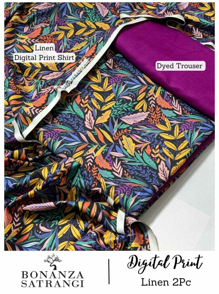 Bonanza Satrangi Linen 2Pc As-605 | Rangoon.pk